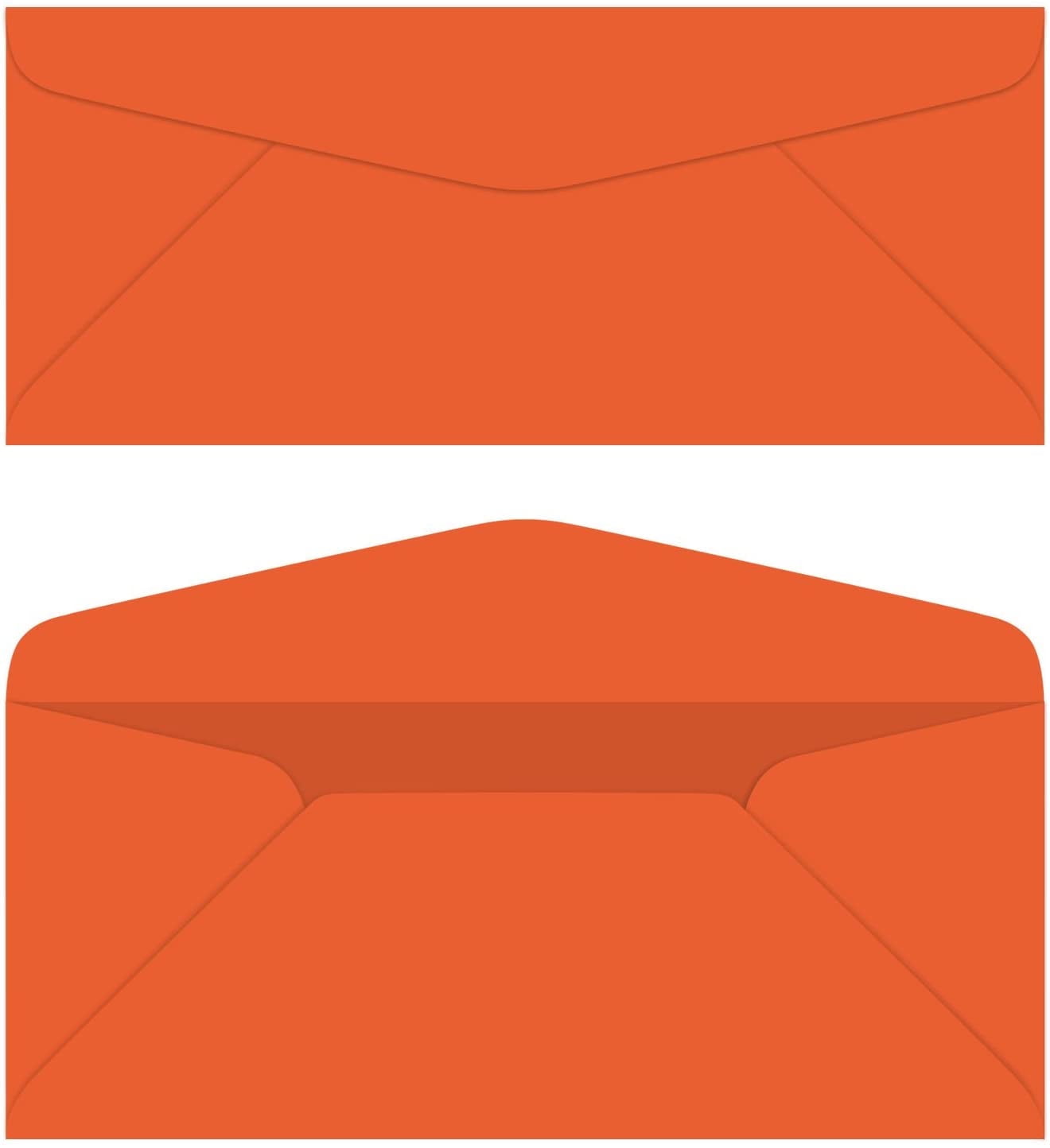 Dark Orange #10 Business Color Mailing Envelopes | 4 1/8 X 9 ½ inches ...