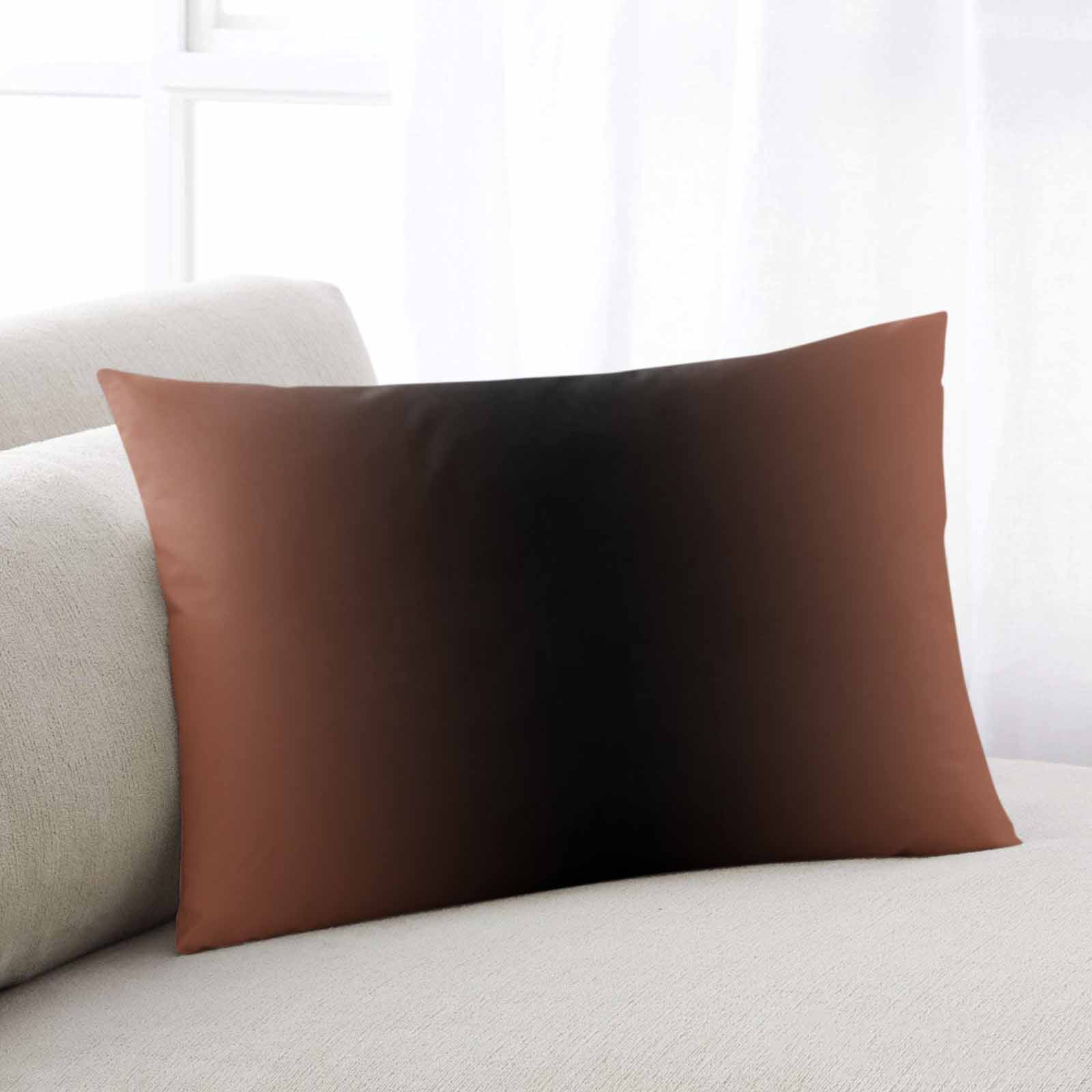 Dark Orange Black Ombre Body Pillow Cover, Pillowcase Protectors with ...