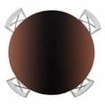Dark Orange Black Ombre Round Tablecloth for 55-60 Inch Tables,Fitted ...
