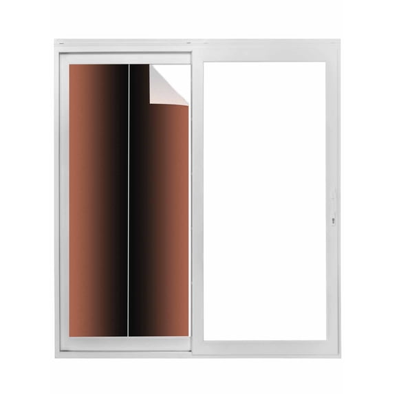 Dark Orange Black Ombre Window Privacy Film, Modern Gradient Abstract ...