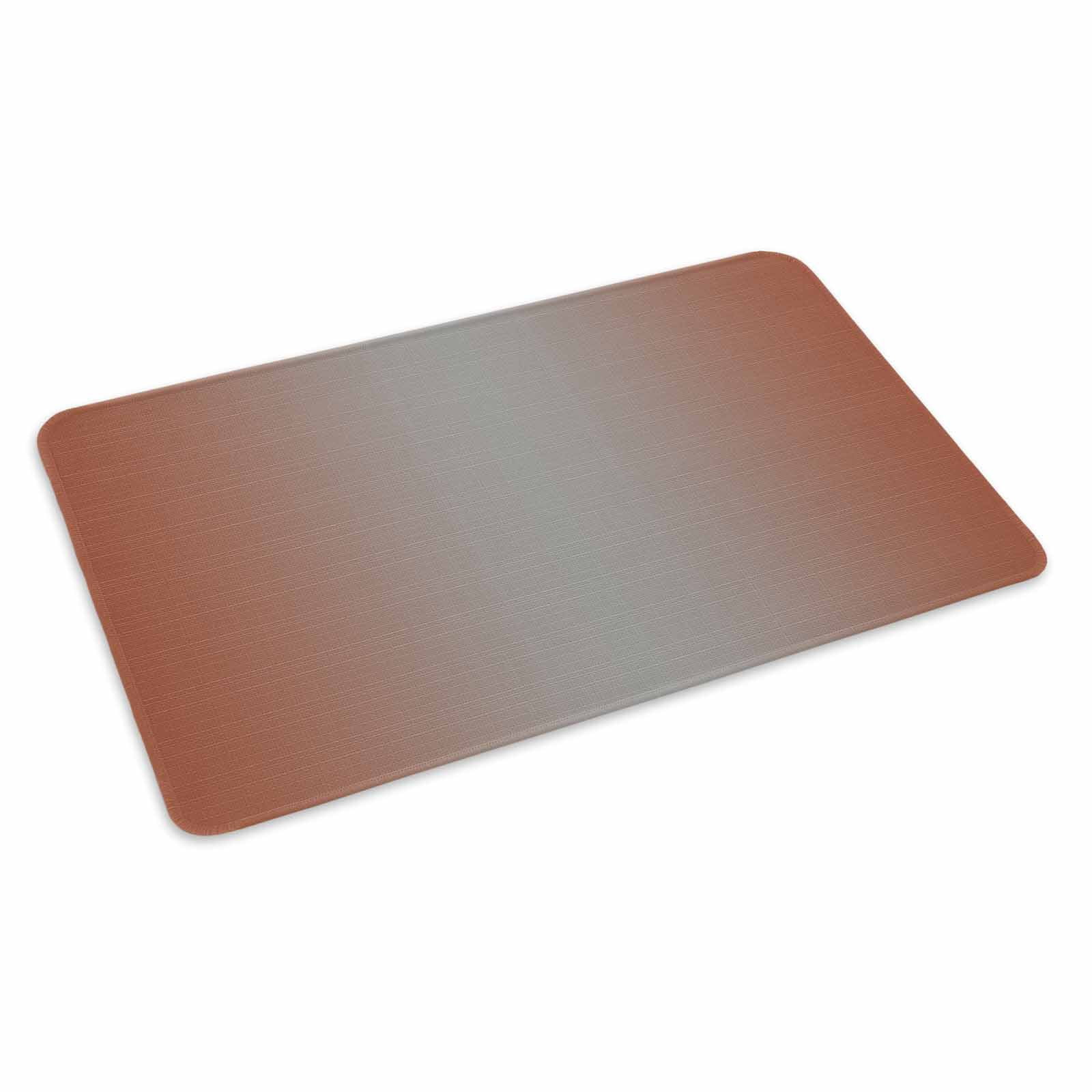 Dark Orange Grey Ombre Doormat Outdoor Entrance 16"x24", Modern ...