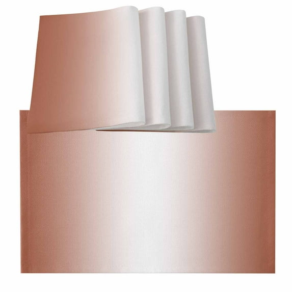 Dark Orange Ombre Placemats for Dinning Table Set of 4, Modern Gradient ...