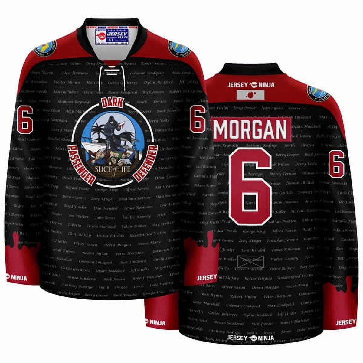Dark Passenger/Defender Dexter Morgan Hockey Jersey - Walmart.com