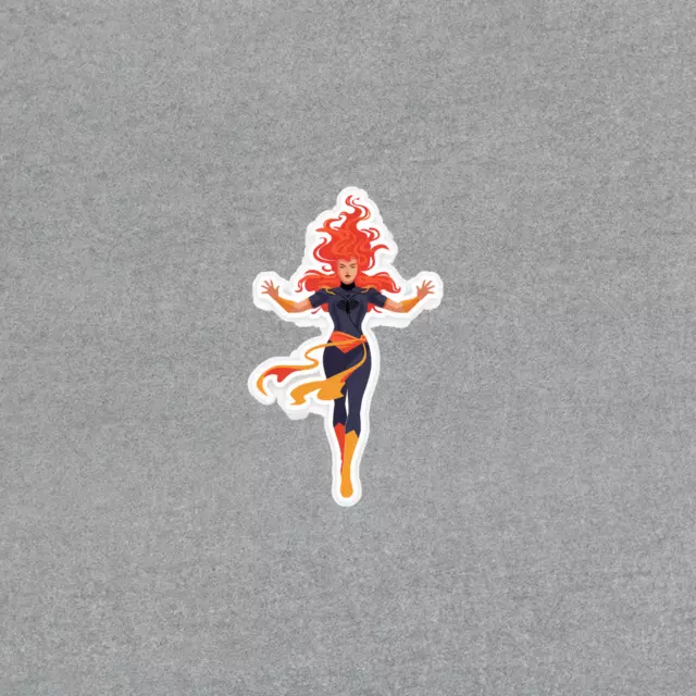 Dark Phoenix X-Men Inspired Sticker - Comic Book Superhero Decalphone ...