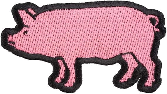 Dark Pink Pig Patch, Pig & Farm Animal Patches - Walmart.com
