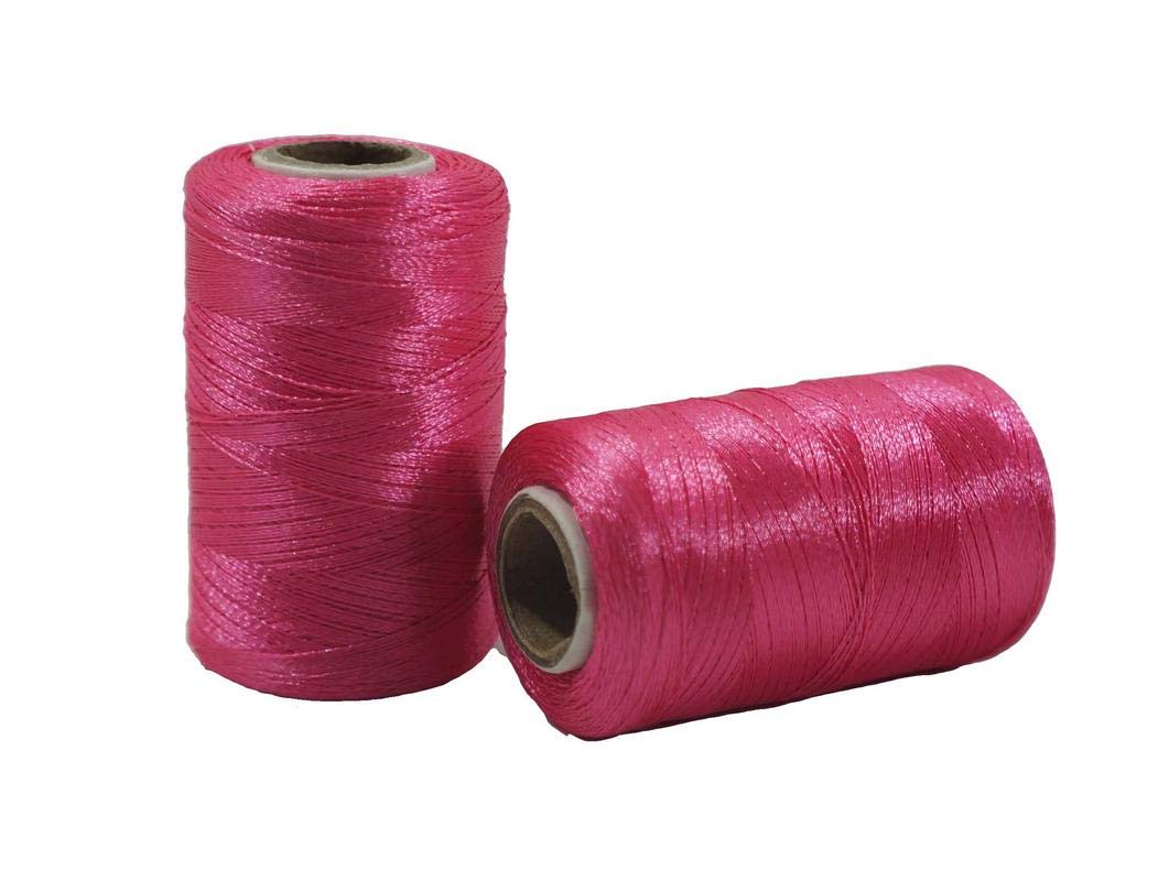 Dark Pink Polyester Embroidery Sewing Thread 10 Spools 600 Meter Each ...