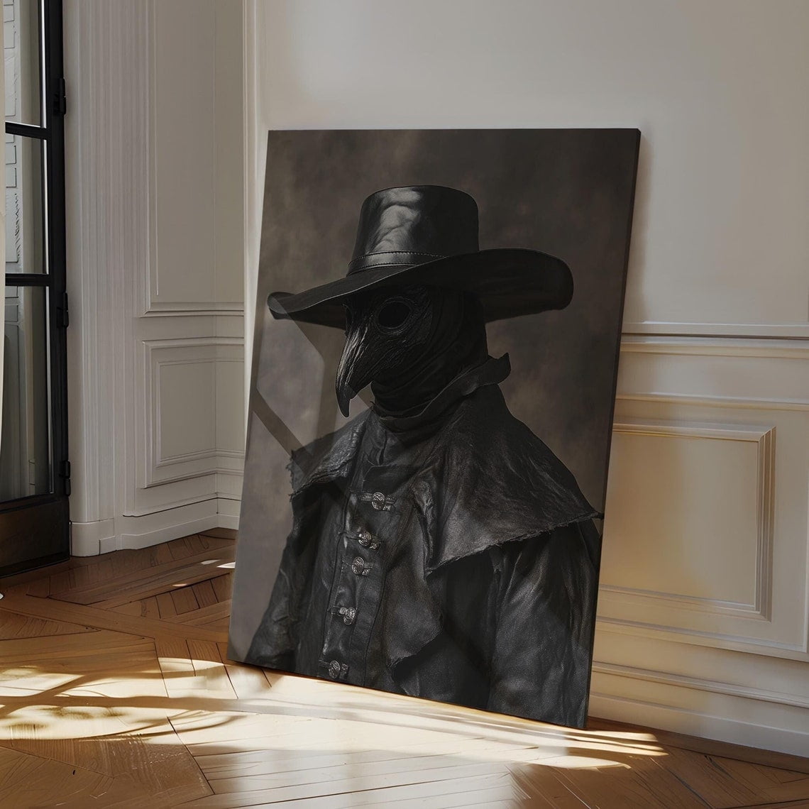 Dark Plague Doctor Art Print – Gothic Horror Wall Decor, Mysterious ...