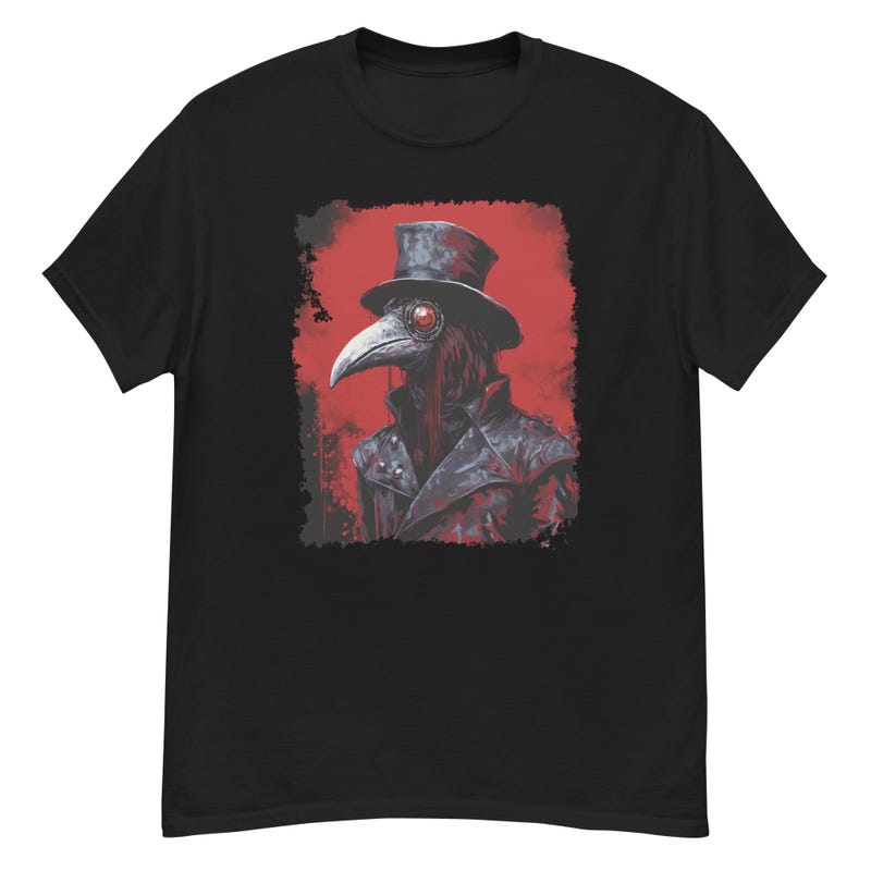 Dark Plague Doctor Graphic TShirt Medieval Horror Medicine Art Gift,for ...