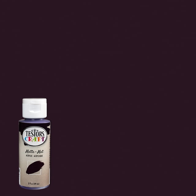 Dark Plum, Rust-Oleum Testors Craft Matte Acrylic Paint- 297482, 2 oz ...