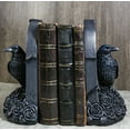 Dark Prophecy Raven Crow Perching On Black Roses Tombstone Figurine ...