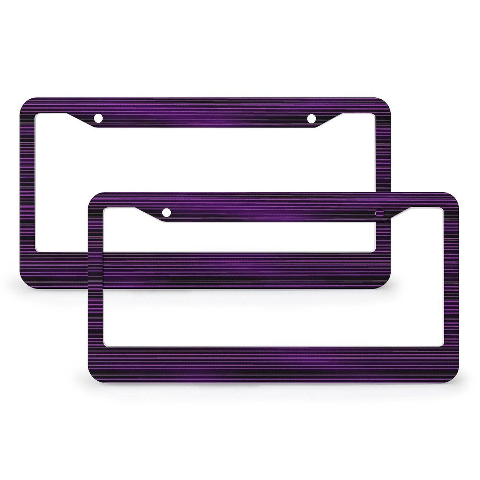 Dark Purple Abstract License Plate Frame - 2 Pack License Plate Frames ...