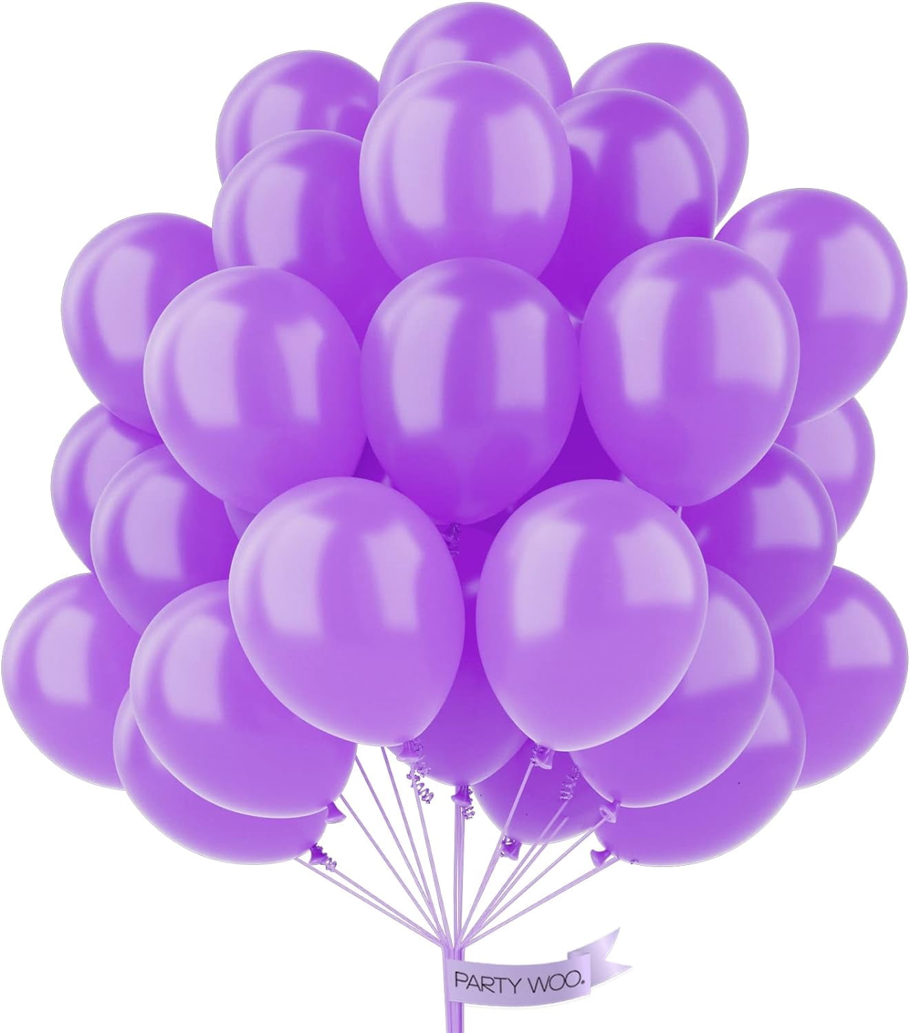 Dark Purple Balloons 50 pcs 12 Inch Pearl Royal Purple Latex Helium ...