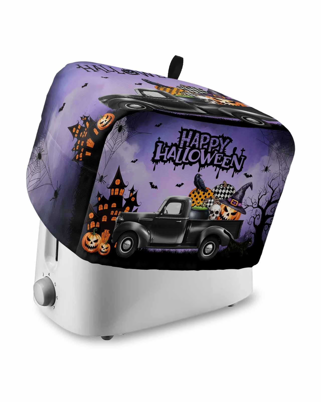 Dark Purple Halloween Toaster Cover 4 Slice, Large Kitchen Appliance ...