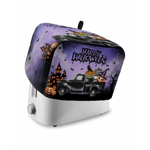 Dark Purple Halloween Toaster Cover 4 Slice, Large Kitchen Appliance ...