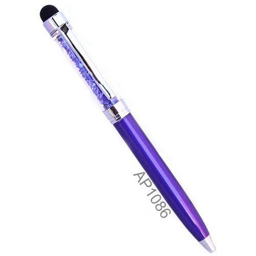 Dark Purple Mini Crystal Stylus Pen Bling Crystal Ballpoint Pen and ...
