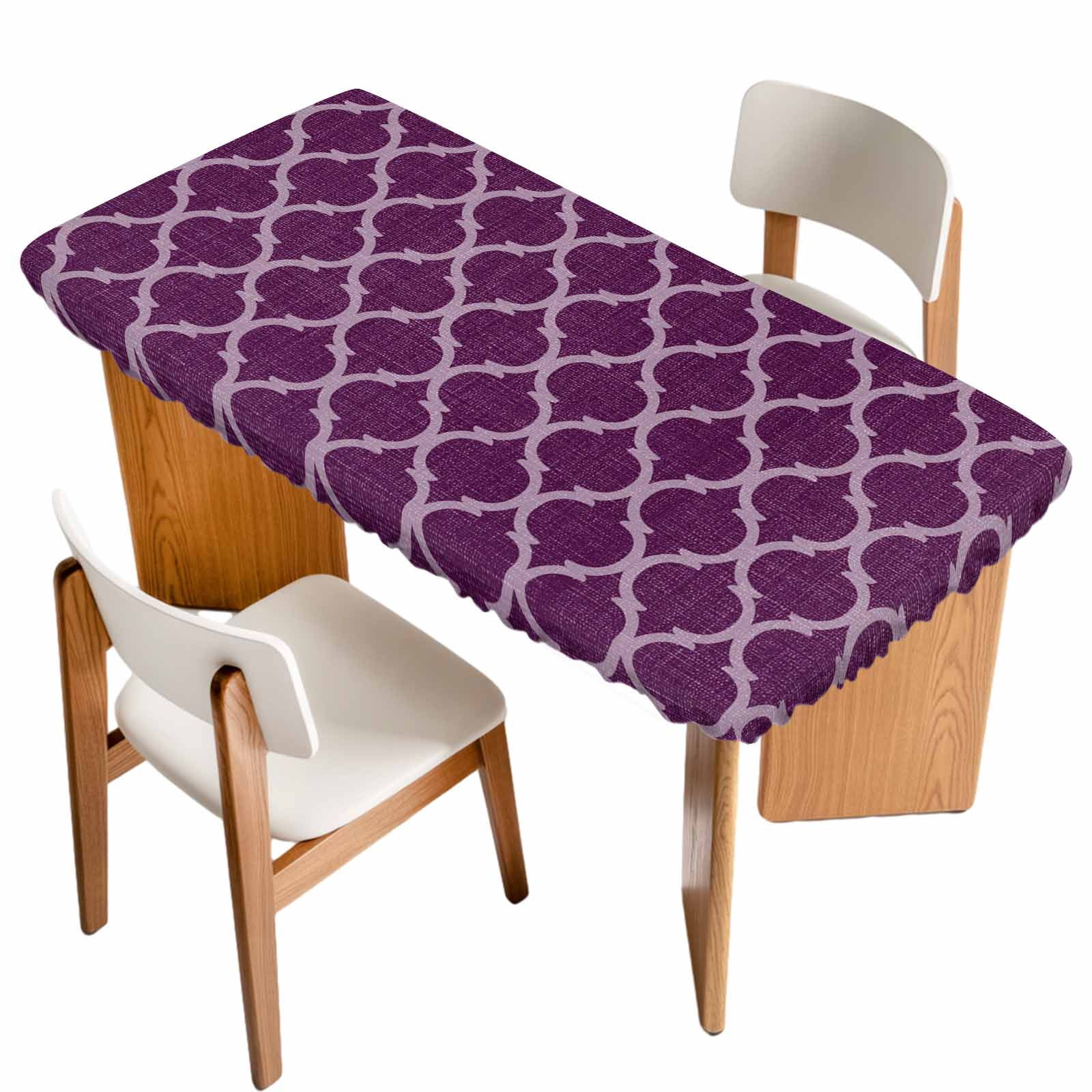 Dark Purple Moroccan Table Cloths for 4 Foot Rectangle Tables, Country ...