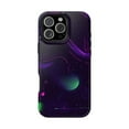 Dark Purple & Neon Green Volt Waveform Case for iPhone 11,12,13,14,15 ...