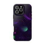 Dark Purple & Neon Green Volt Waveform Case for iPhone 11,12,13,14,15 ...