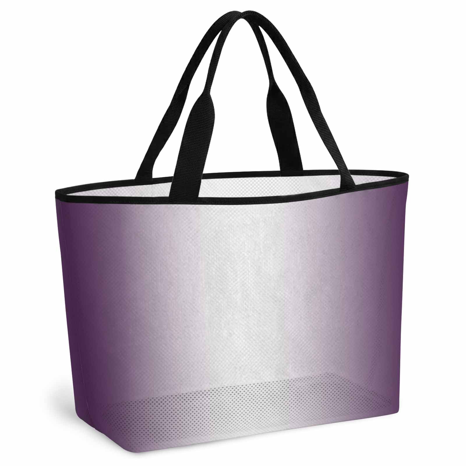 Dark Purple Ombre Mesh Beach Bag for Women Men,Large Beach Tote ...