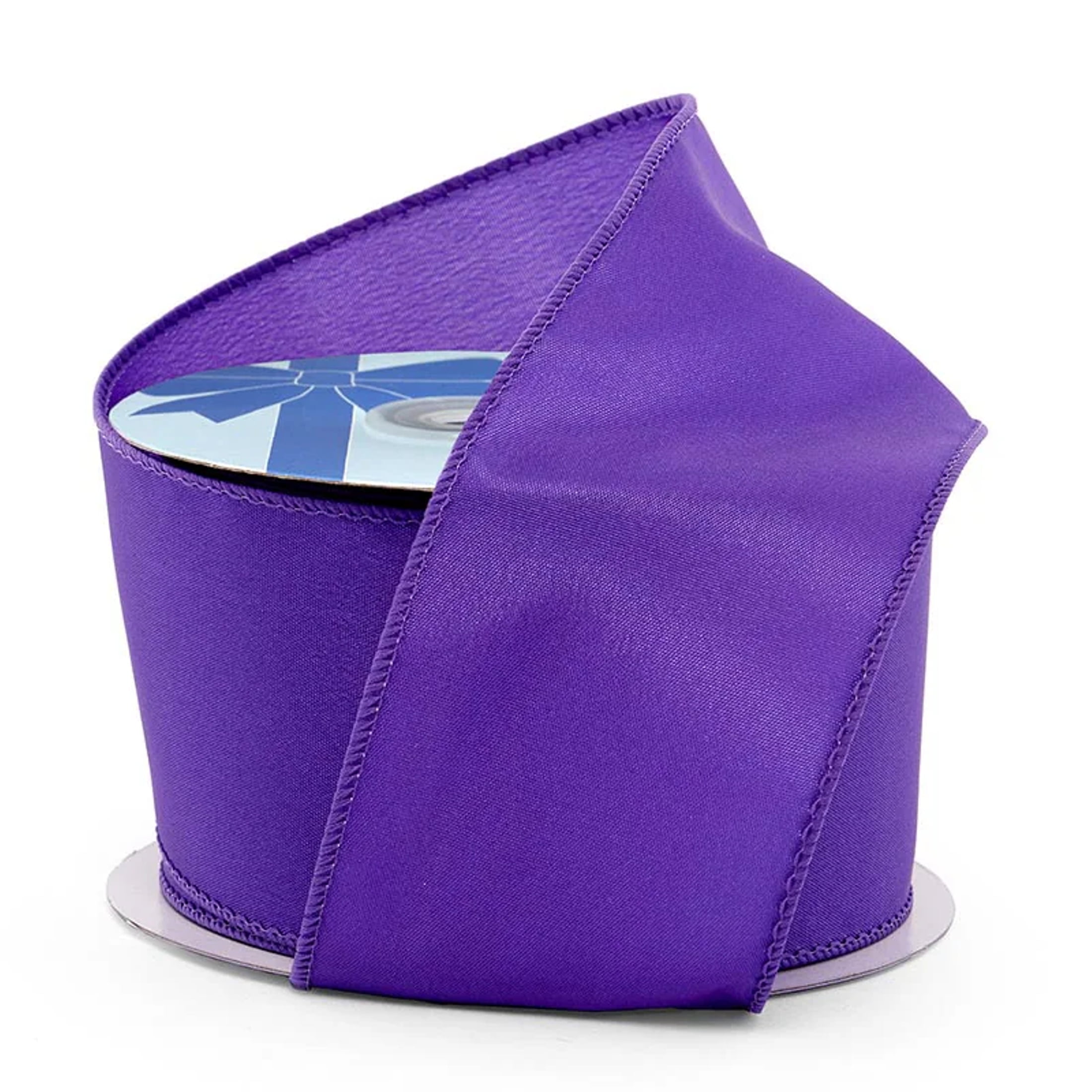 Purple Satin Wired Ribbon - 1 1/2 Inches Wide X 25 Yards (46954481 ...