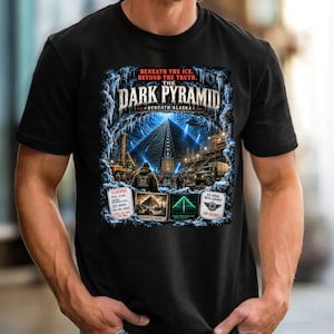Dark Pyramid Beneath Alaska Shirt, Ice Cave Mystery Graphic Tee, Secret ...