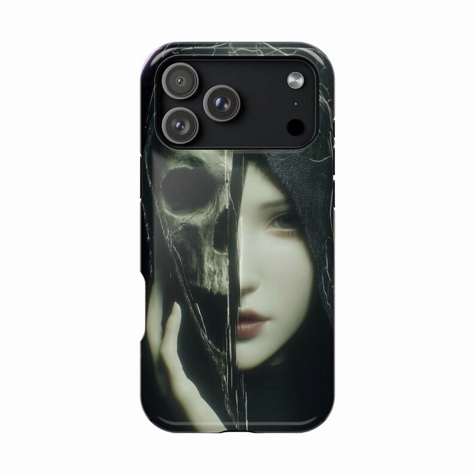Dark Reaper Woman Phone Case Skeleton Gothic Fantasy Artwork with ...