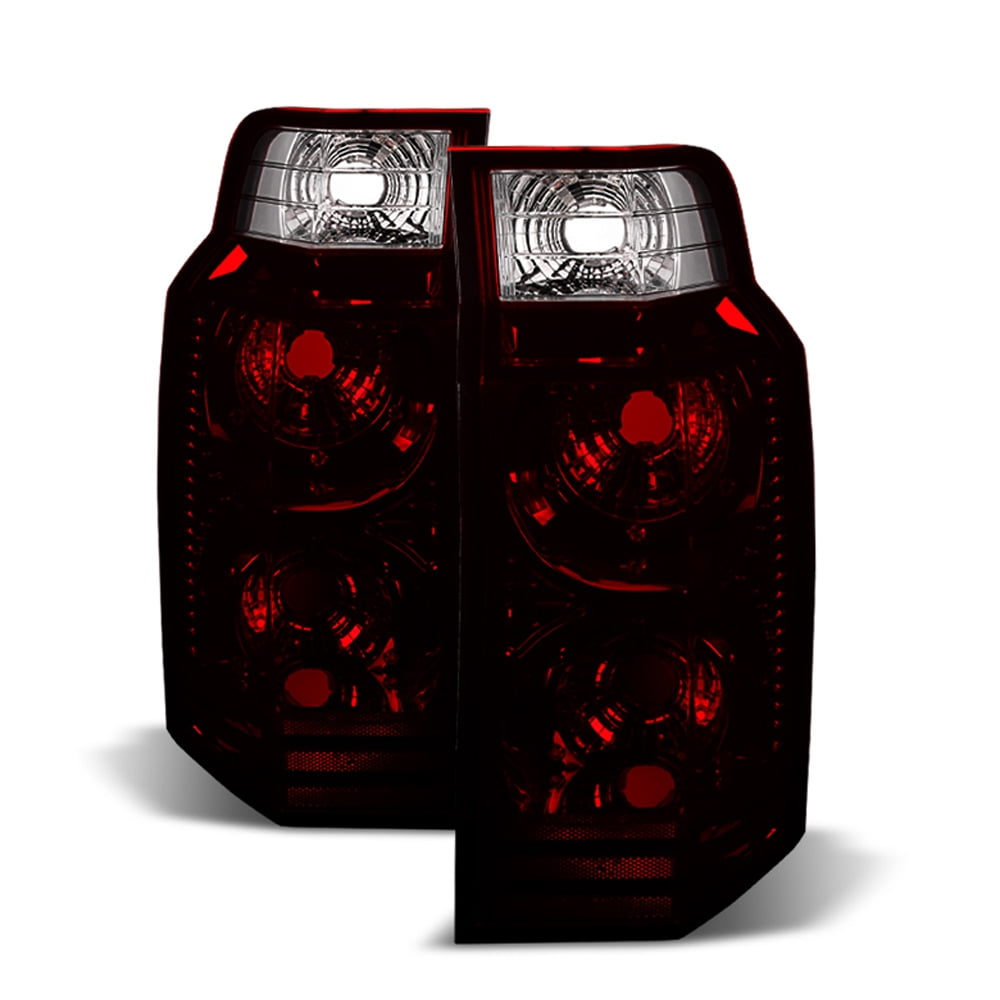 Dark Red 2006-2010 Jeep Commander Tail Lights Lamps Aftermarket Rear ...
