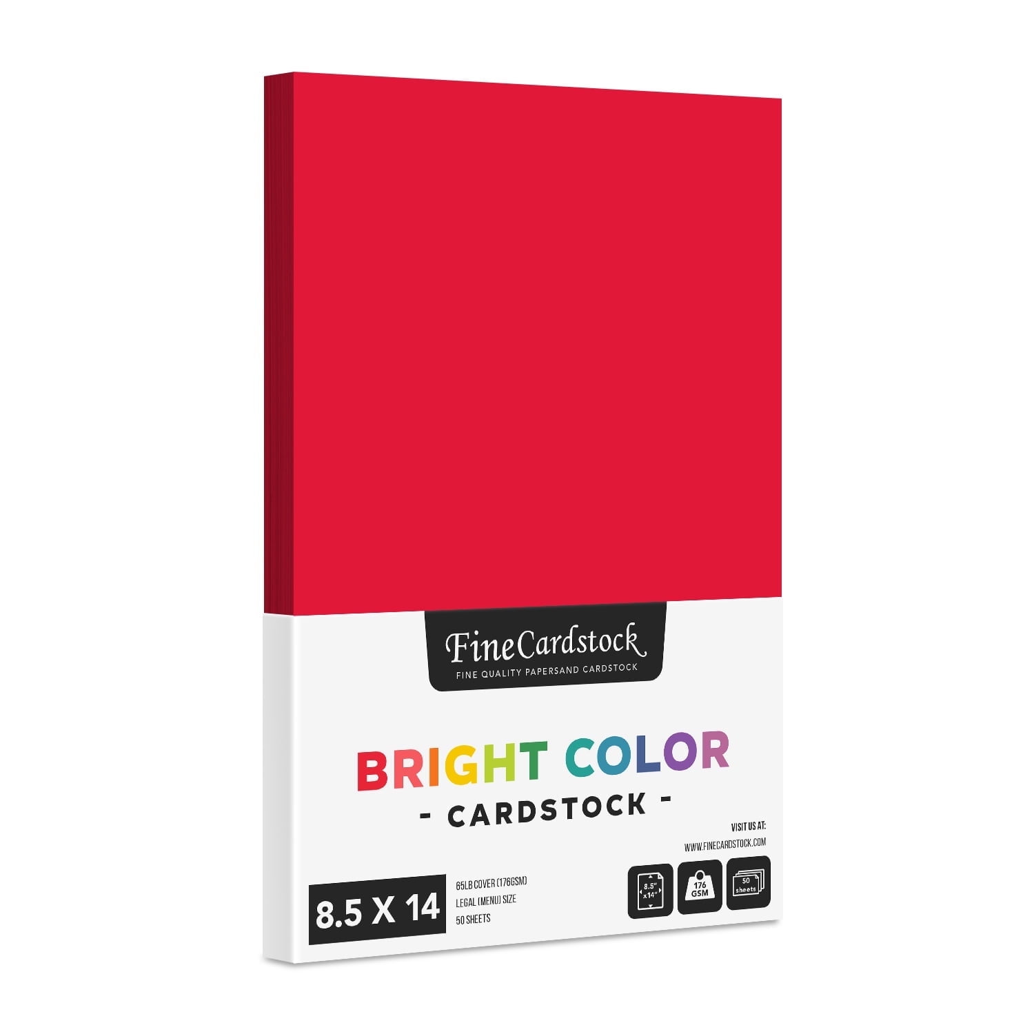 Dark Red Bright Color Cardstock Paper – Great for Arts and Crafts ...