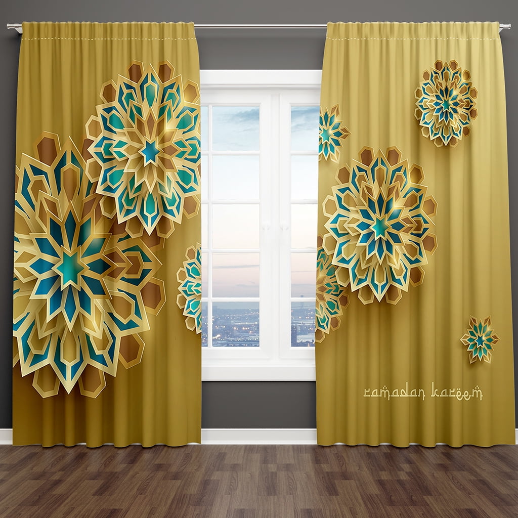 Dark Red Classical Window Curtains Blinds for Living Room Kids Bedroom ...