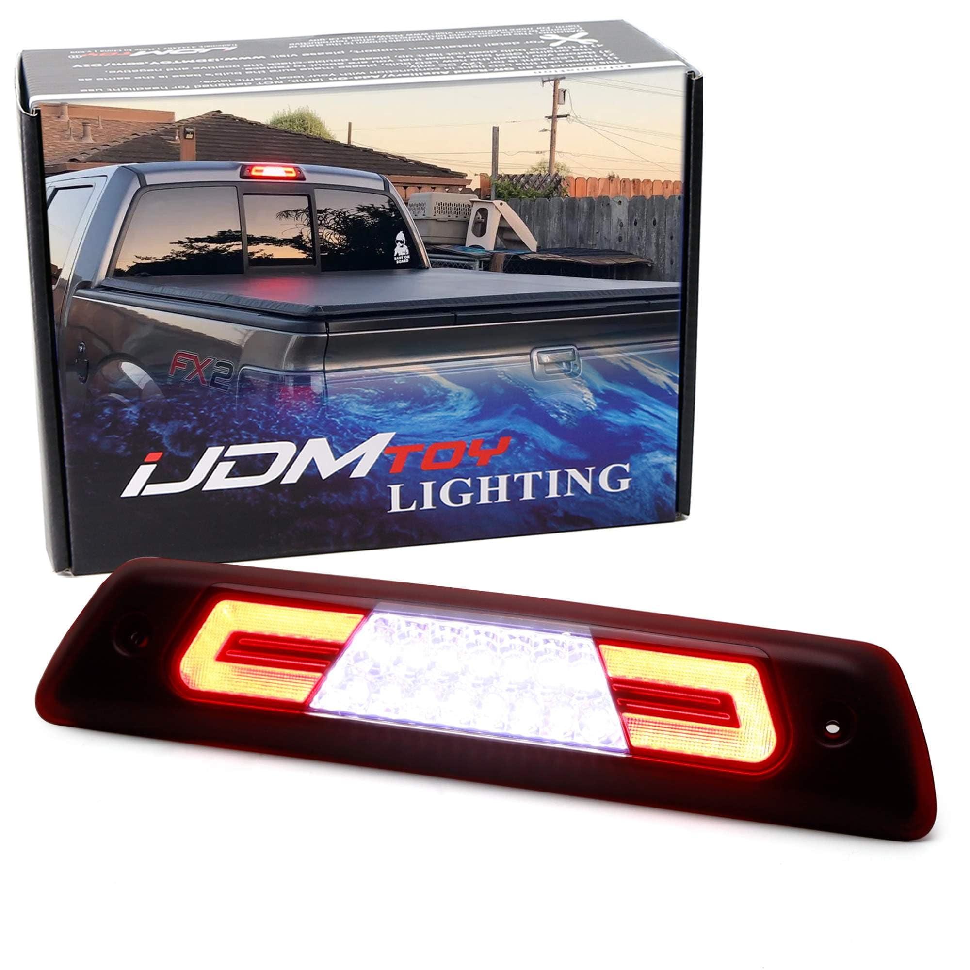 Dark Red Lens C-Shape Ring Full LED High Mount Third Brake/Clearance Light Assembly For Ford ...