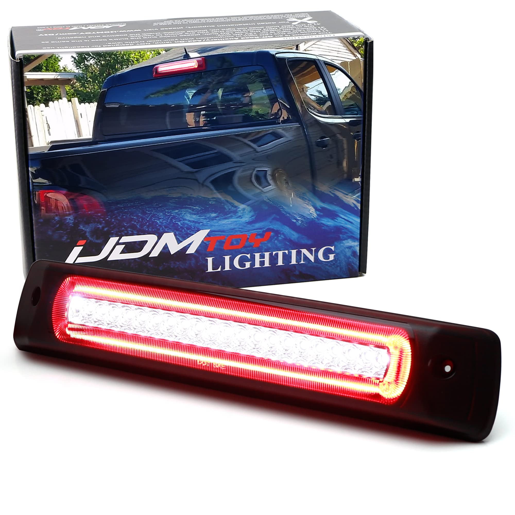 Dark Red Lens F1 Style Strobe/Flash LED High Mount Third Brake/Clearance Lamp Assembly For 2015 ...