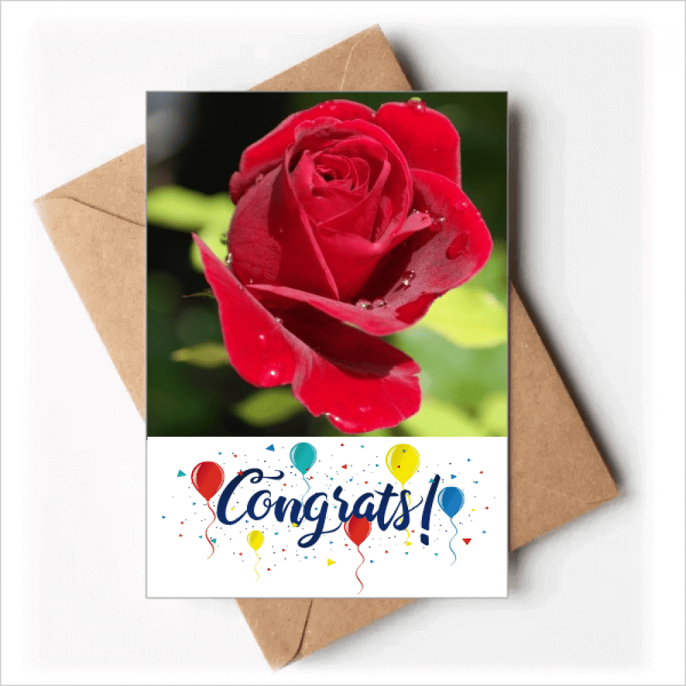 Dark Red Roses Flowers Art Deco Fashion Wedding Cards Congratulations ...