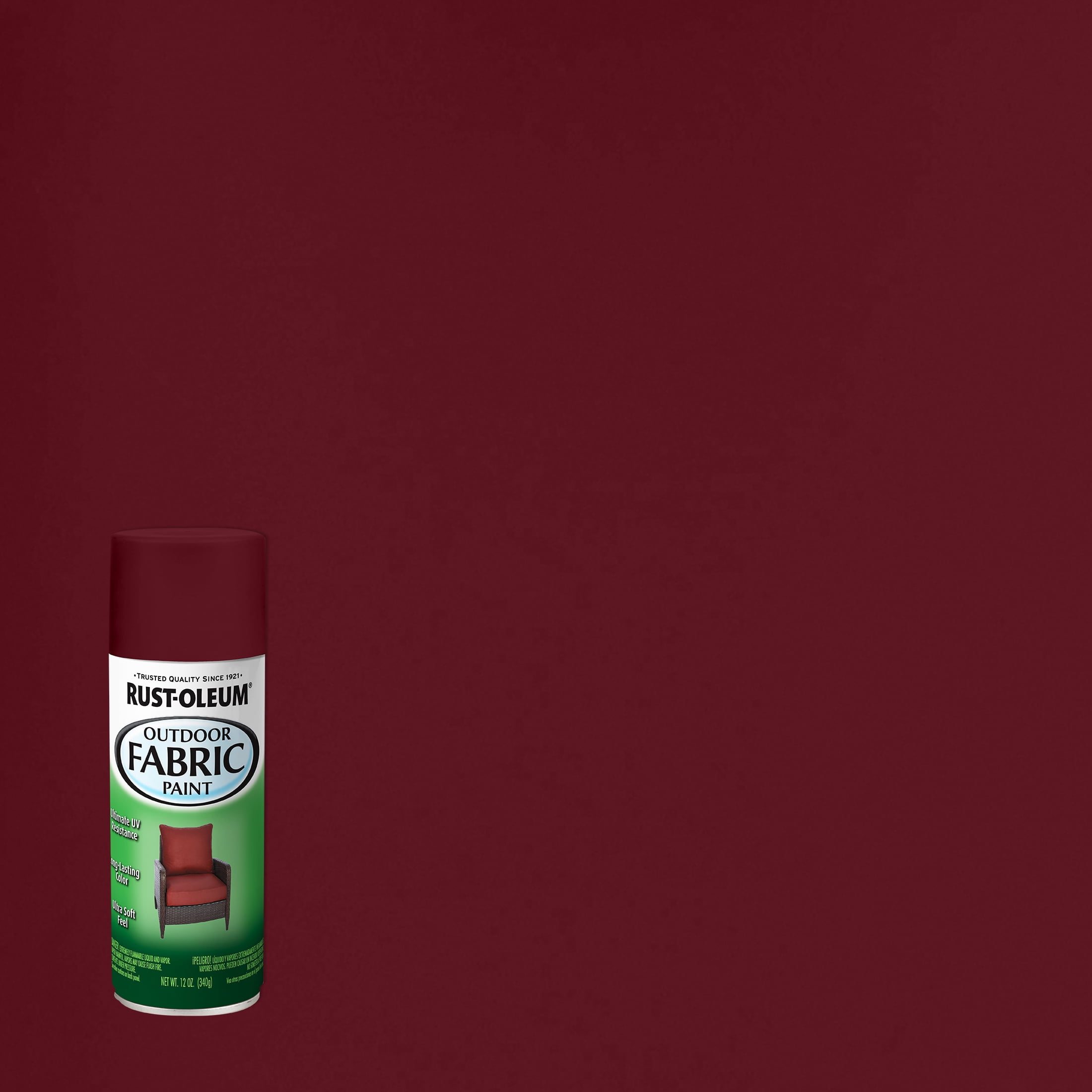 Dark Red, Rust-Oleum Specialty Matte Outdoor Fabric Spray Paint- 12 oz ...