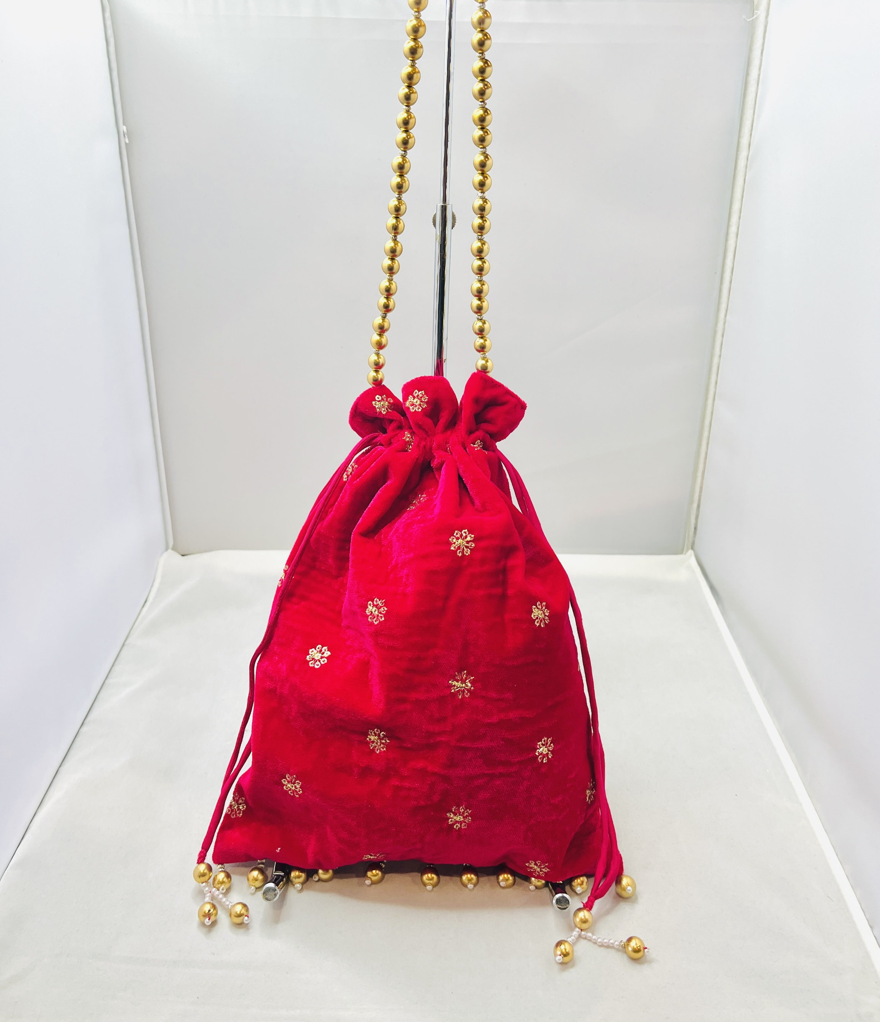 Dark Red Velvet Color Bag - Walmart.com