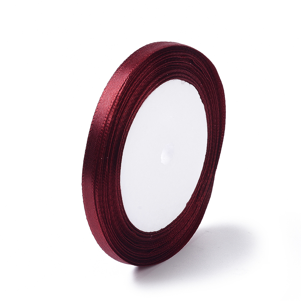 Dark Red artificial fibre Satin Ribbon - Walmart.com