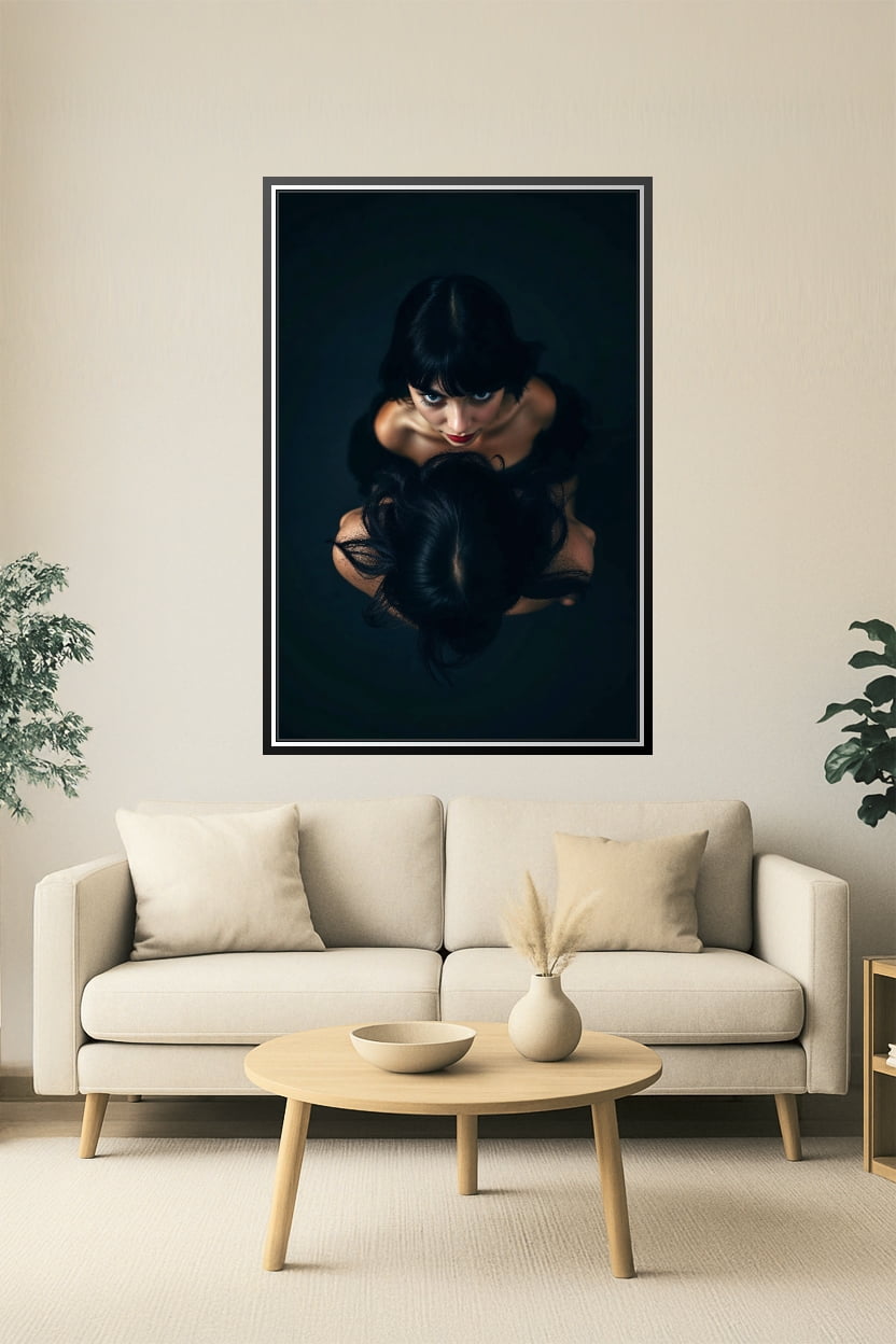 Dark Reflection – Surreal Twin Portrait Photography Poster 【Rolled ...