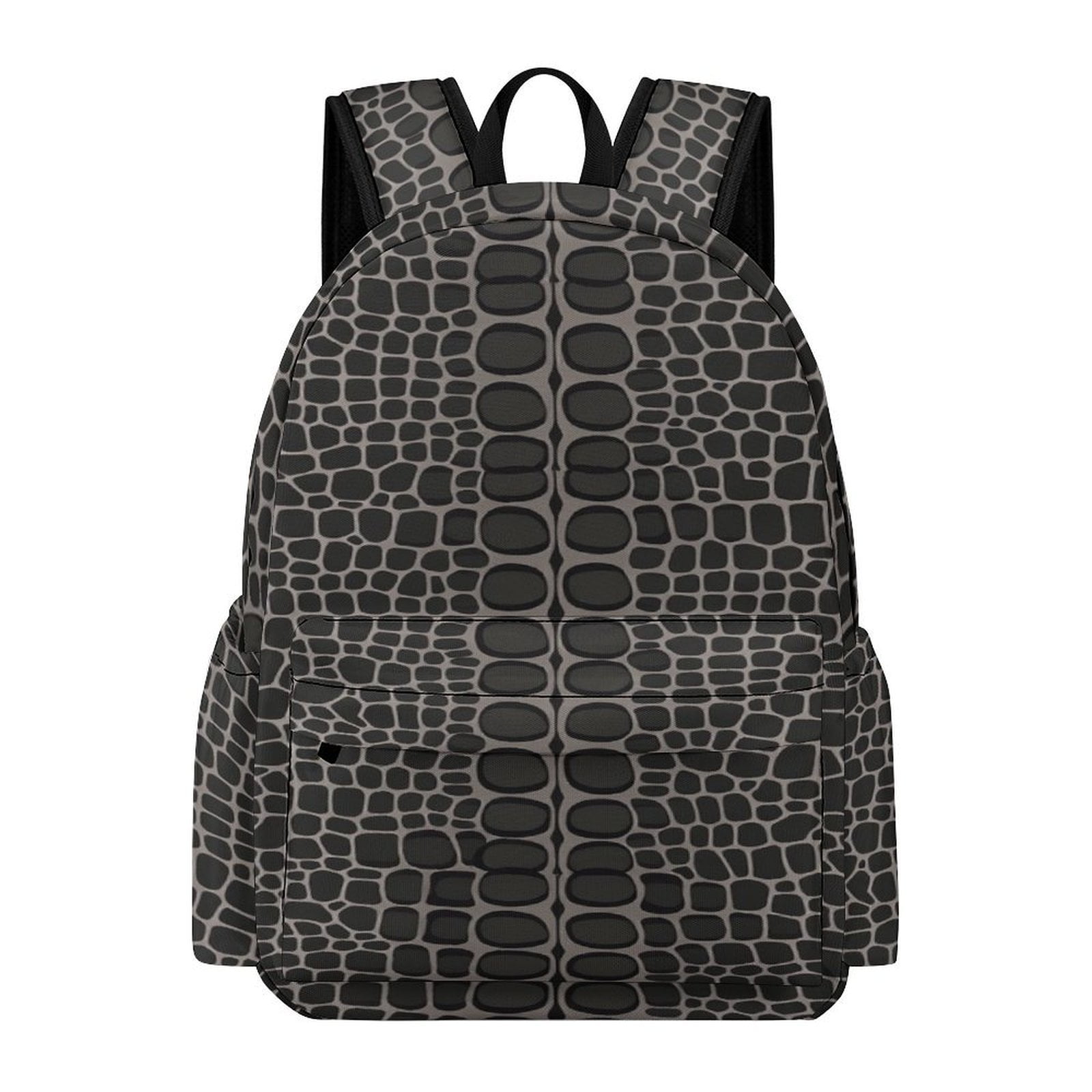 Dark Reptile Skin Texture Backpack Teenagers Student School Bags Laptop ...