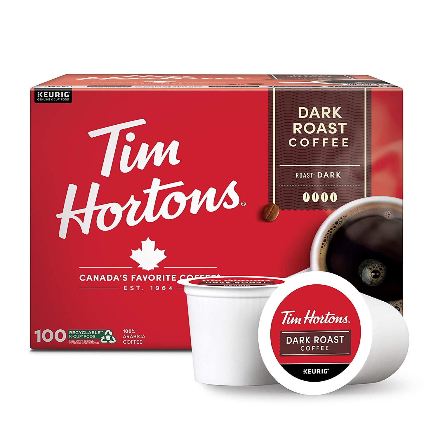 Dark Roast Coffee, Single-Serve K-Cup Pods Compatible with Keurig ...