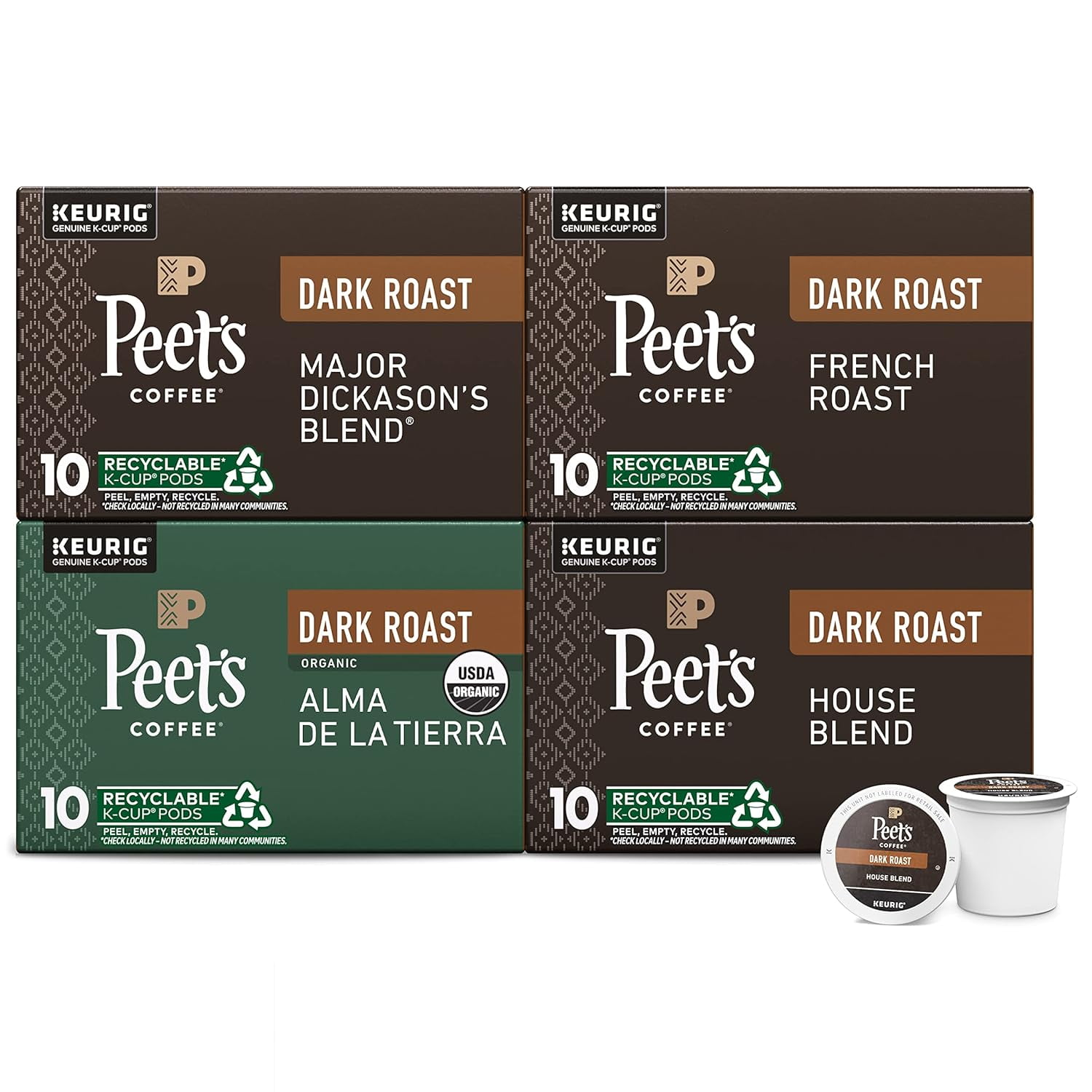 , Dark Roast Keurig Coffee Pods Variety Pack - Major Dickason's Blend ...