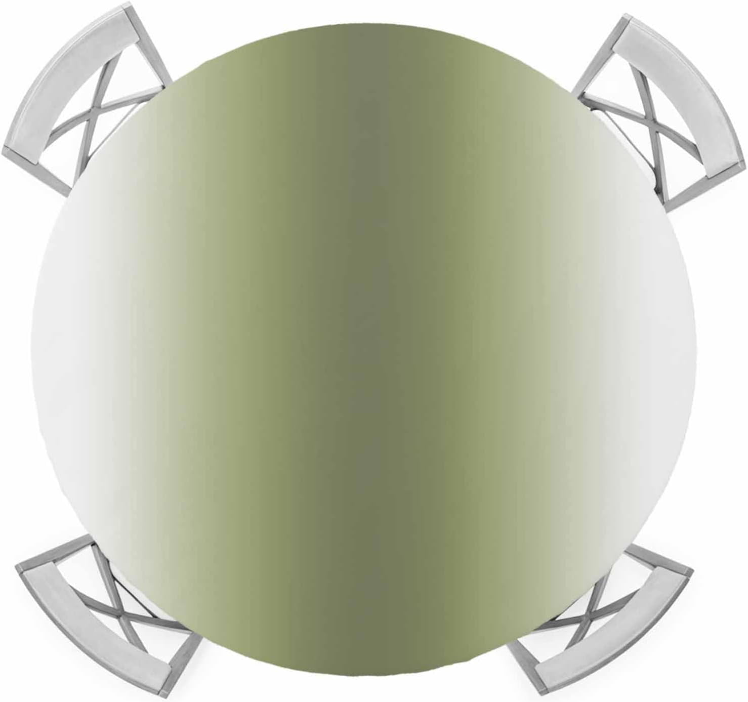 Dark Sage Green Ombre Round Tablecloth, Fitted Table Cover with Elastic ...