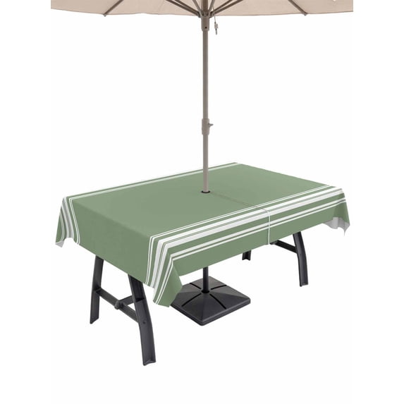 Dark Sage Green Table Cloth Rectangle Outdoor Tablecloth, Farmhouse ...