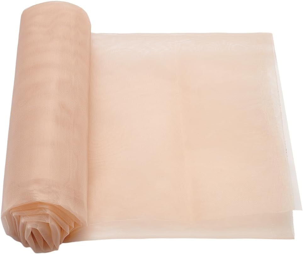 Dark Salmon Corset Mesh Fabric 39x59.8inch No Stretch Corsetry Fabric ...