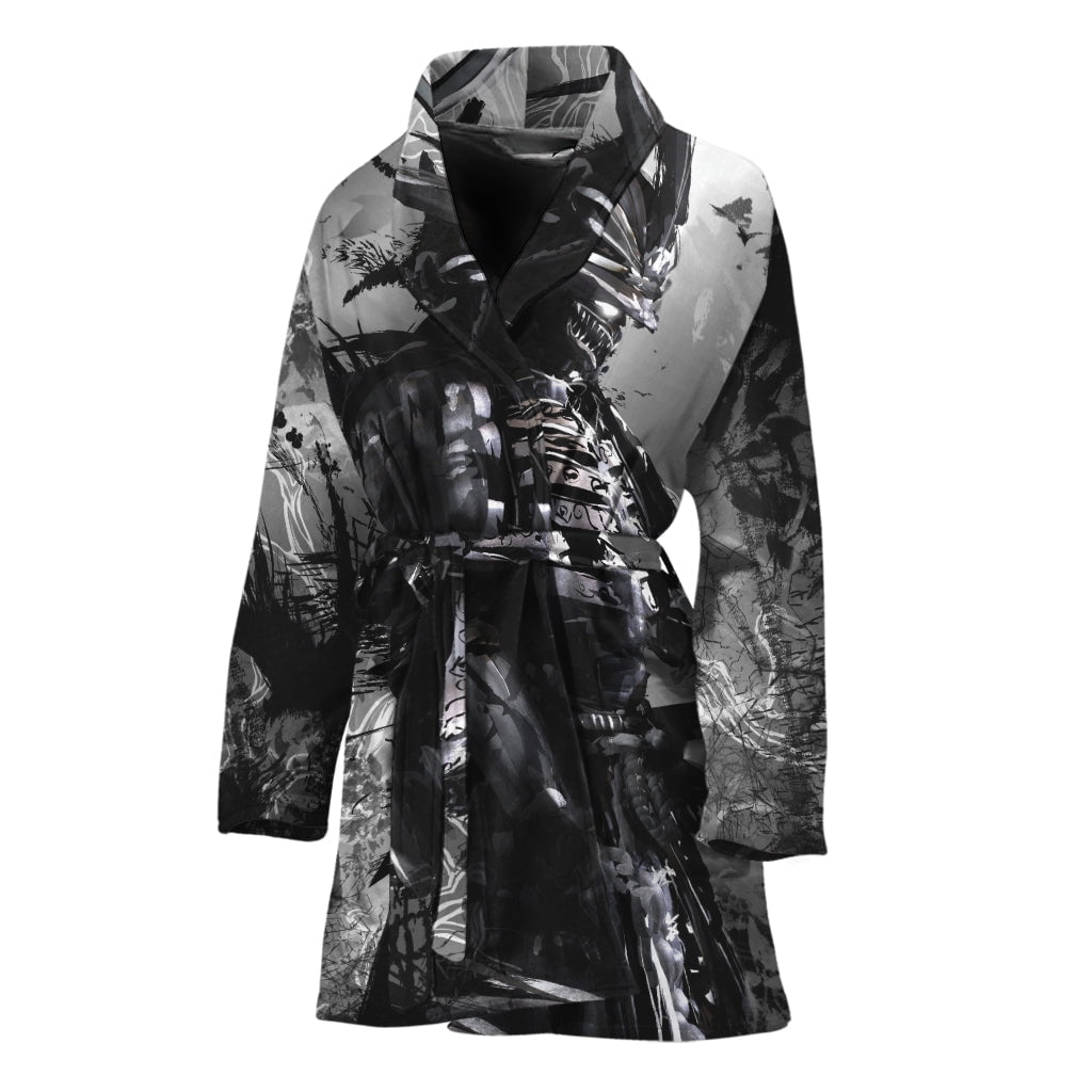 Dark Samurai Warrior Women Bathrobe One Size Univeral Fits, Samurai ...