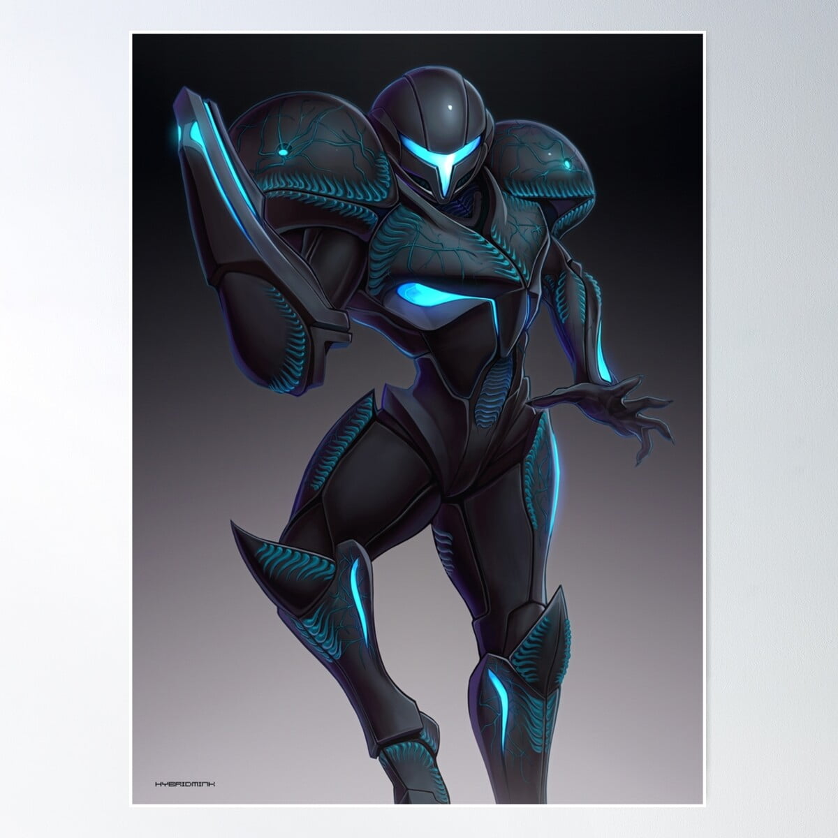Dark Samus Poster Wall Art, Modern Wall Decor For Living Room Bedroom ...