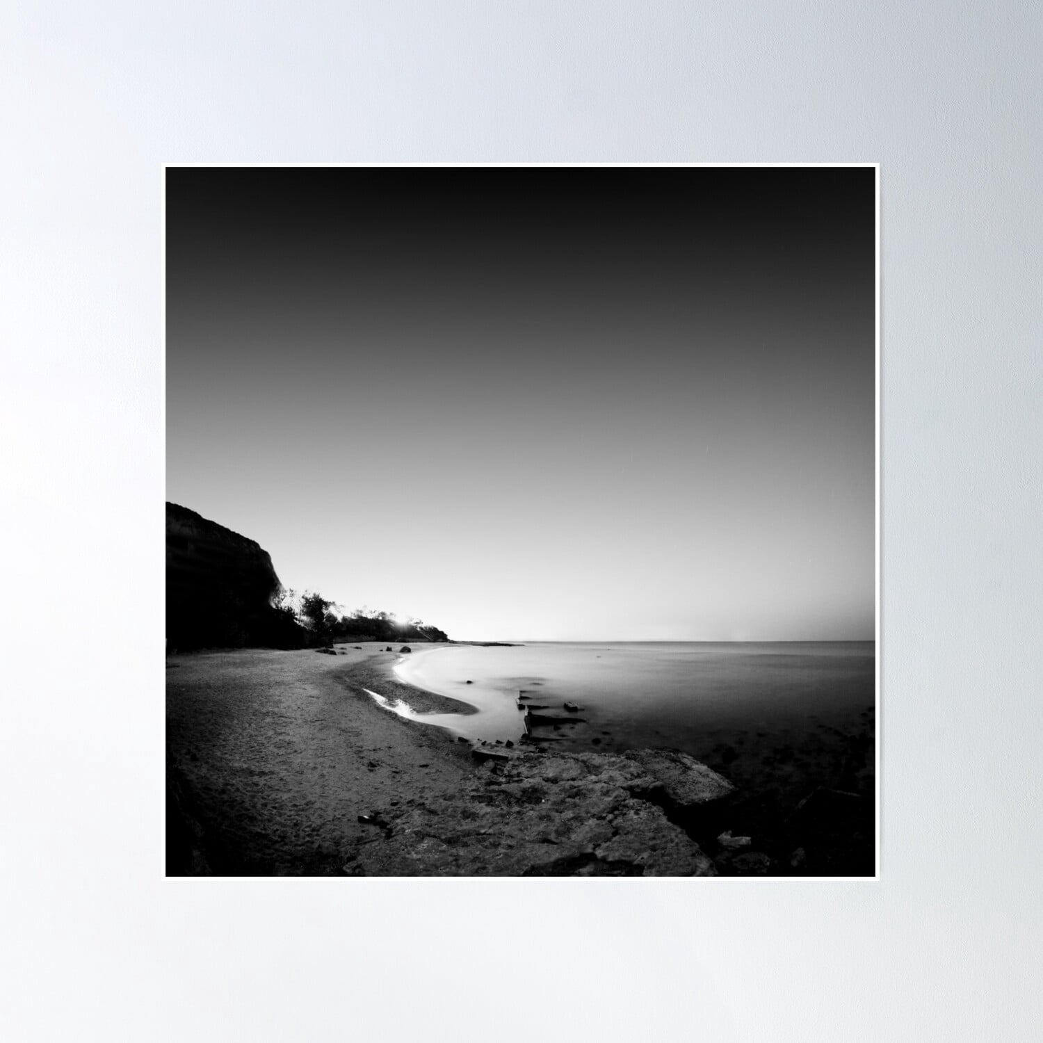 Dark Scape Poster Wall Art, Modern Wall Decor, 24x24 UNFRAMED - Walmart.com