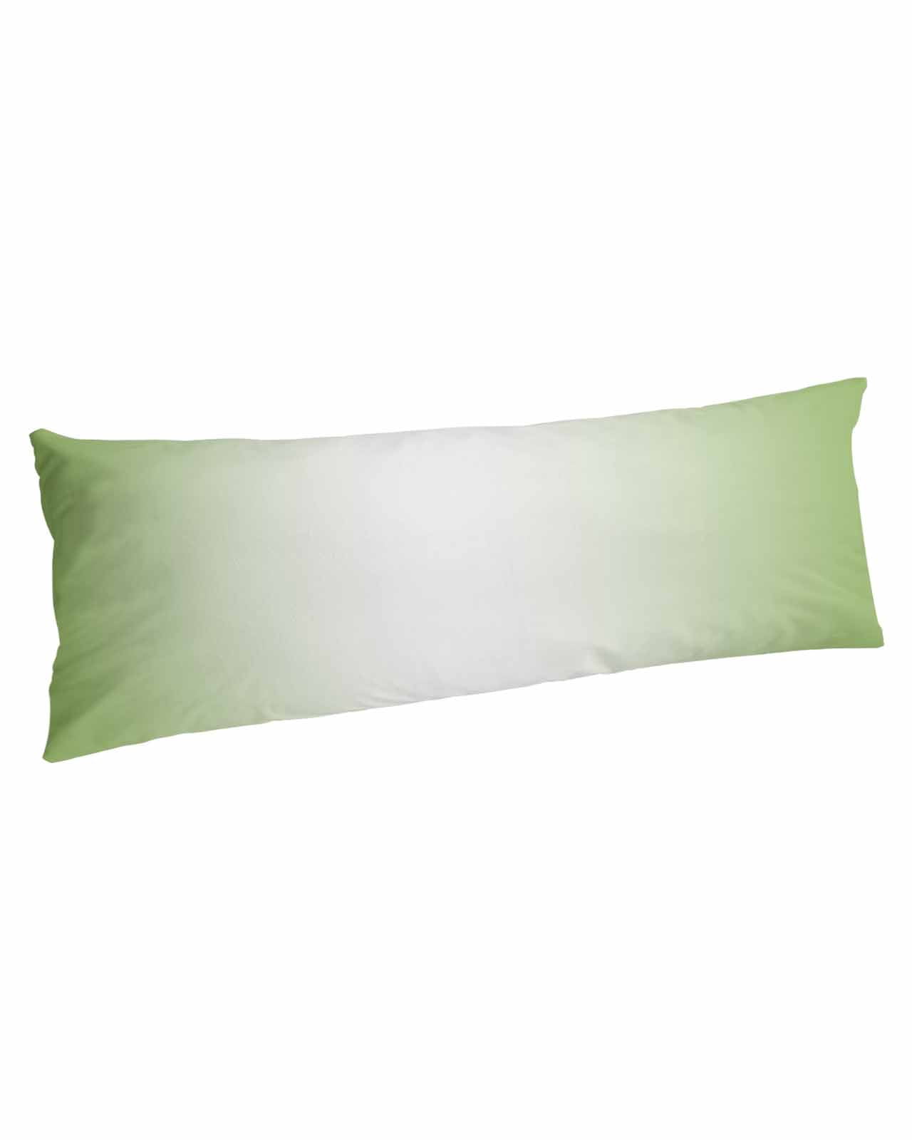 Dark Sea Green Ombre Body Pillow Covers, Modern Gradient Abstract Art ...