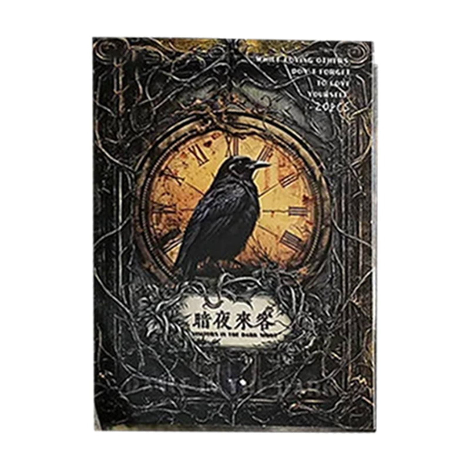 Dark Series Retro Theme Planner Decorative Paper, Vintage Scrapbook ...