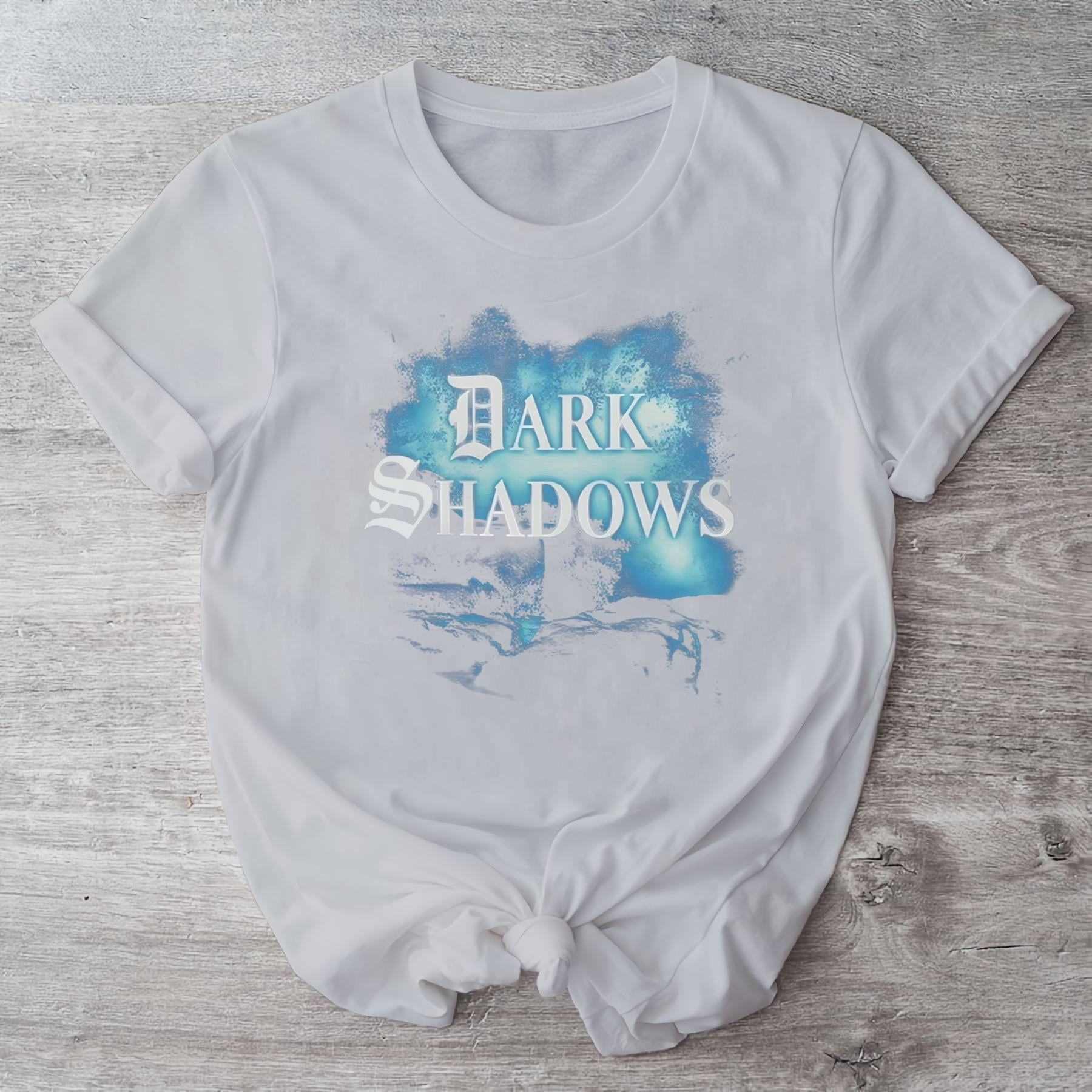 Dark Shadows Logo Shirt Wave Opening Title Scene Tee Collinwood Graphic ...