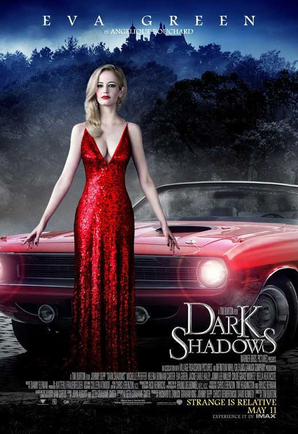 Dark Shadows - Movie Poster (Style E) (27" x 40 ") (2012) - Walmart.com