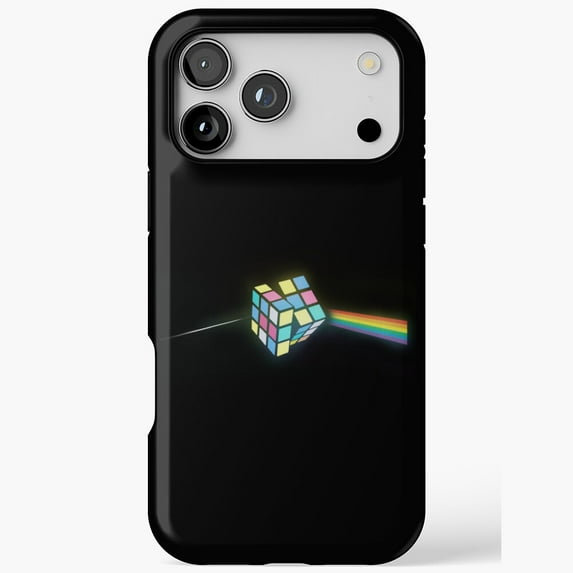 Dark Side Of The Cube Puzzle Phone Case for iPhone 11 12 13 14 15 16 17 ...